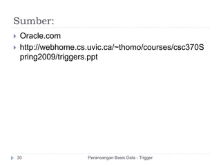 Oracle trigger | PPT