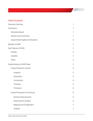 Oracle Unified Method (OUM) | PDF