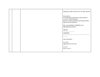 Oracle upgrade | PPT