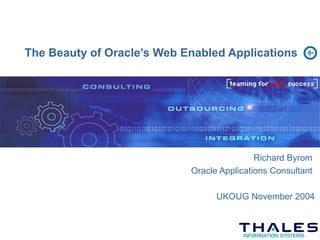 Oracle web-applications | PPT