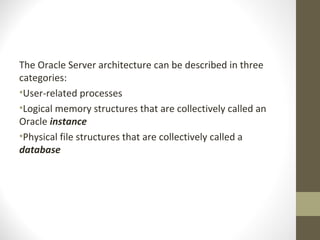 Oracle 10g Introduction 1 | PPT