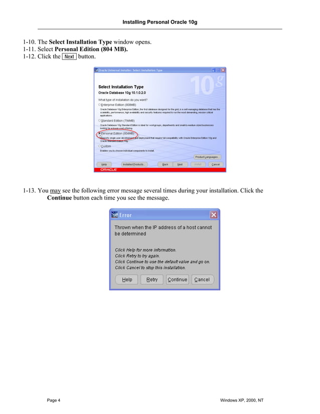 Oracle 10g installation_guide | PDF