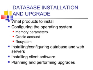 Oracle 10g introduction | PPT | Databases | Computer Software and Applications