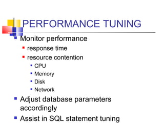 Oracle 10g introduction | PPT | Databases | Computer Software and Applications