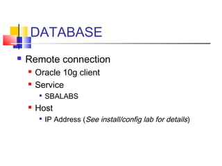 Oracle 10g introduction | PPT | Databases | Computer Software and Applications