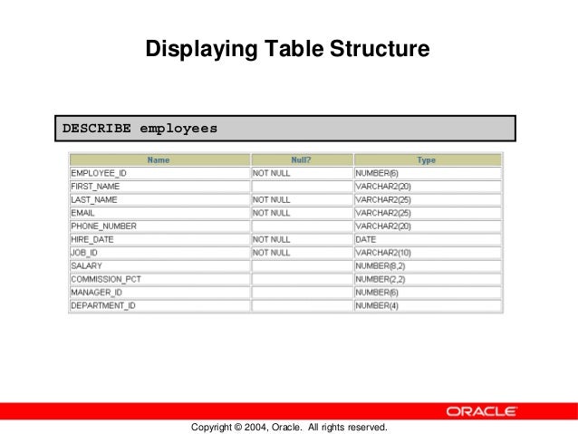 Oracle 10g Sql Fundamentals I