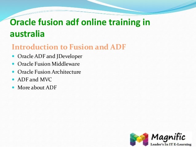 Oracle 11g Adf Online Training And Corporate Training 1