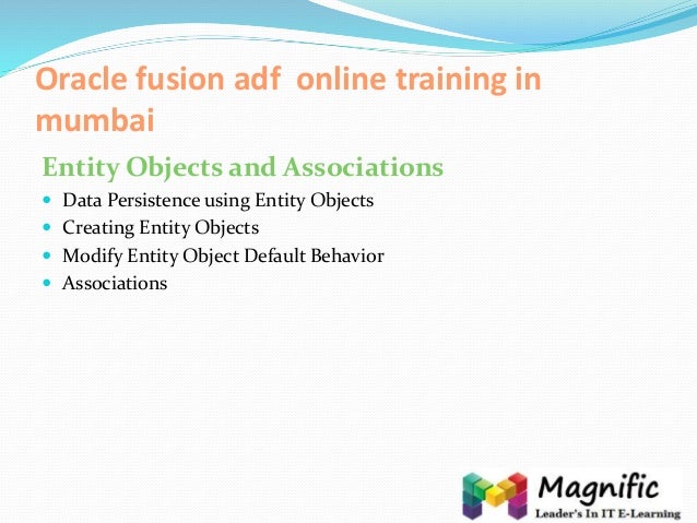Oracle 11g Adf Online Training And Corporate Training 1