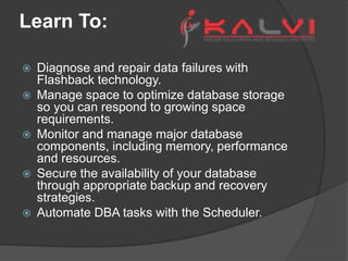 Oracle 11g administration ii | PPT