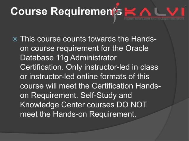 Oracle 11g Administration Ii Ppt