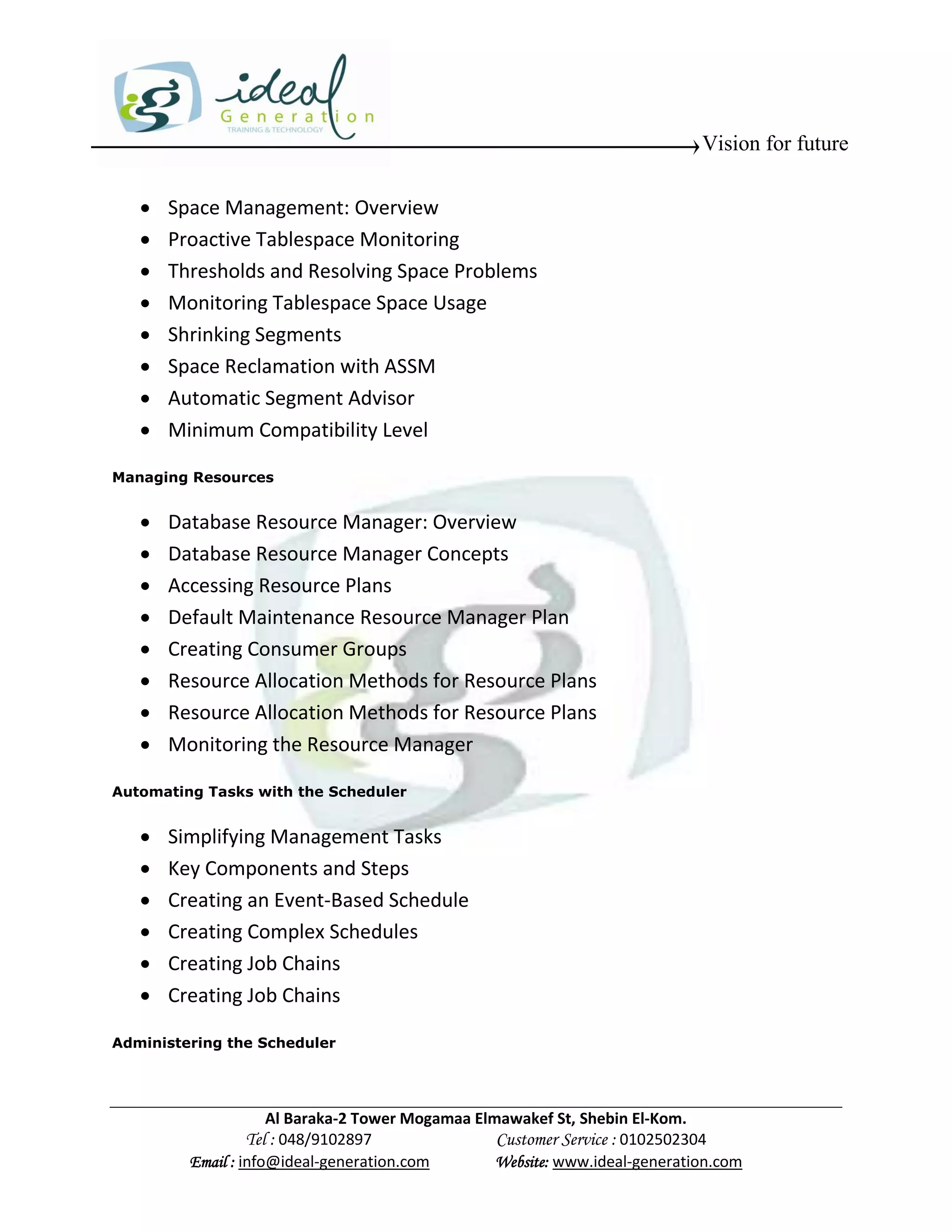 Oracle 11g certified professional (ocp) | PDF