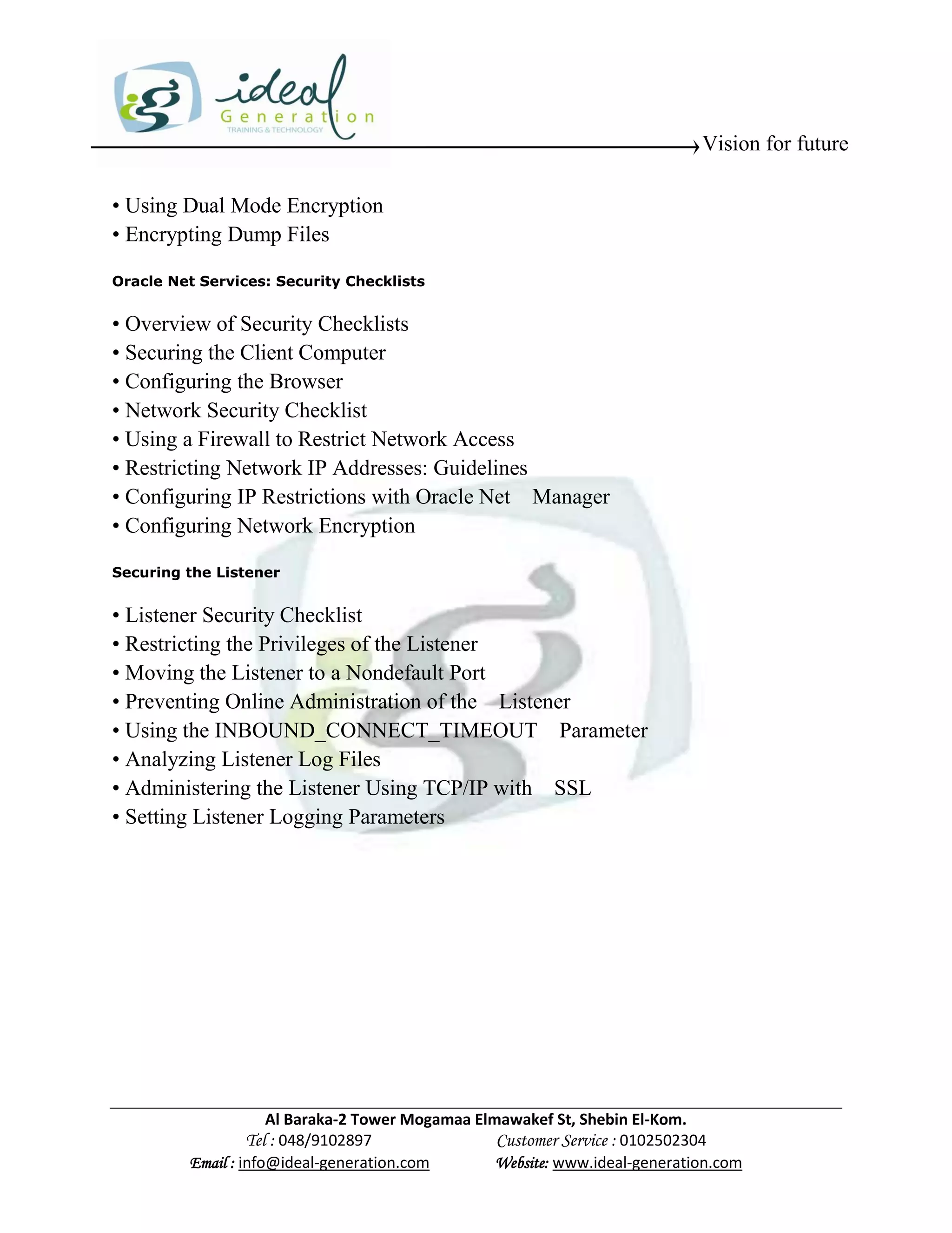 Oracle 11g database security | PDF Oracle 11g database security | PDF