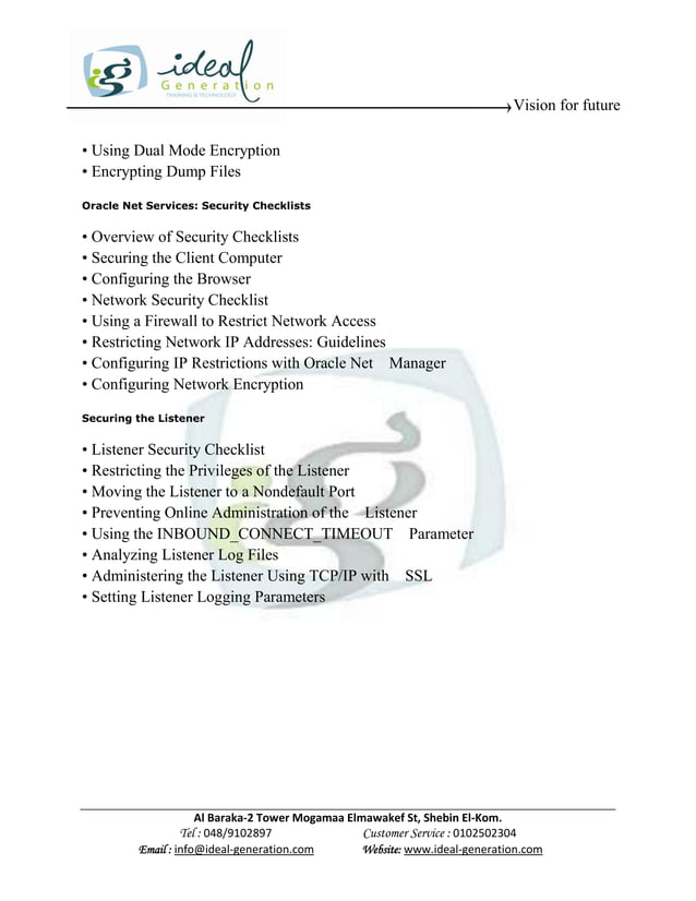 Oracle 11g database security | PDF