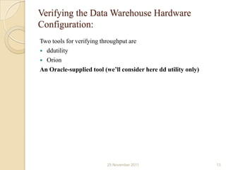 Oracle 11g data warehouse introdution | PPT
