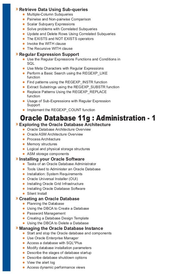 Oracle 11g Dba Trianing Noida Delhi Ncr 5289