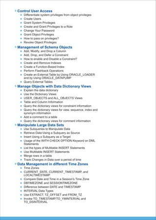 Oracle11gdevtrainingindelhincr | PDF