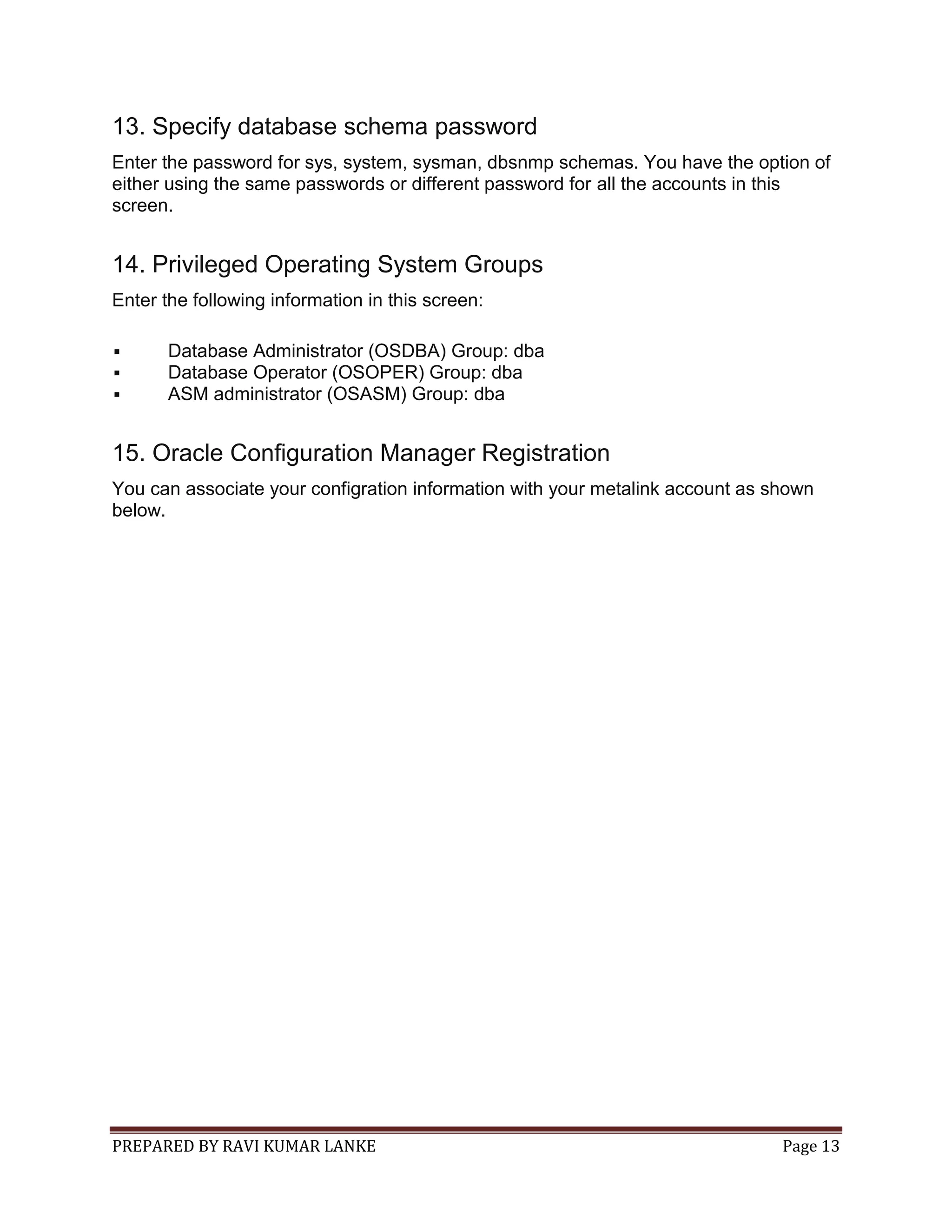 Oracle 11g step by step installation on windows | PDF