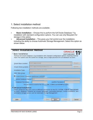 Oracle 11g step by step installation on windows | PDF