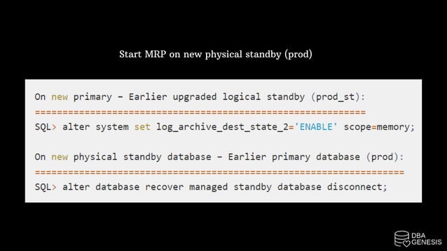 Oracle 11g to 12c Rolling Upgrade | PPT