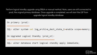 Oracle 11g to 12c Rolling Upgrade | PPT