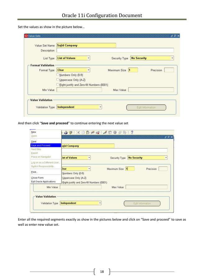 Oracle 11i Configuration Document | PDF | Computing | Technology & Computing