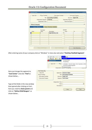 Oracle 11i Configuration Document | PDF