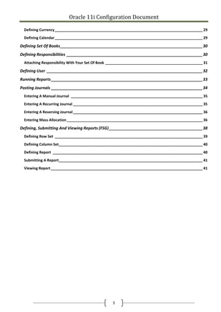 Oracle 11i Configuration Document | PDF