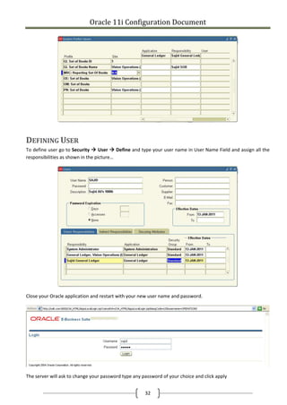 Oracle 11i Configuration Document | PDF