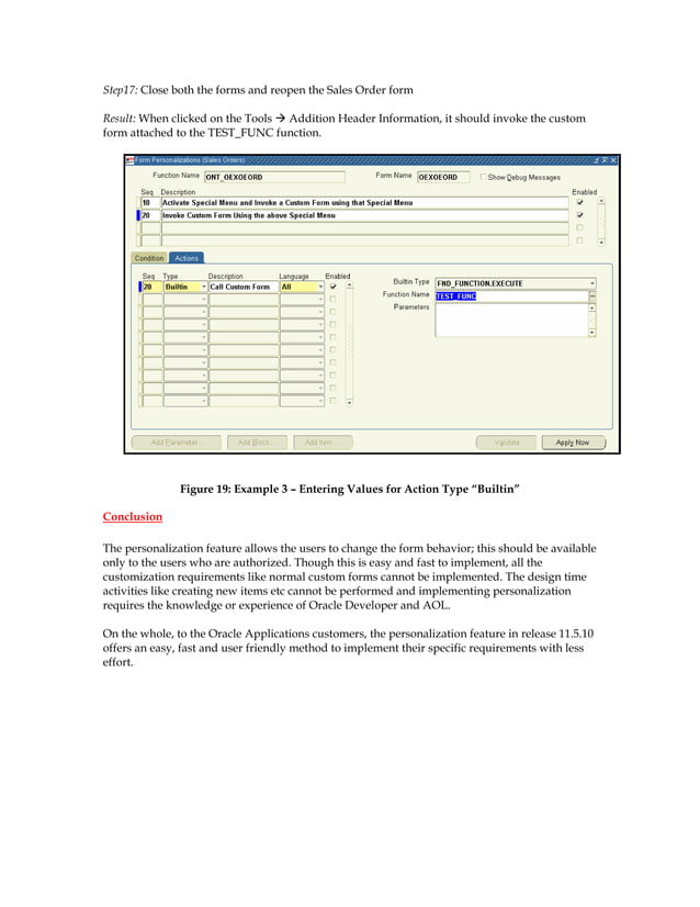 Oracle 11i forms personalization | PDF