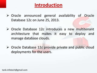 Oracle 12c | PPTX
