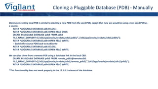 Oracle 12c - Multitenant Feature | PPTX