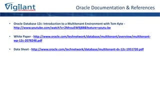 Oracle 12c - Multitenant Feature | PPTX