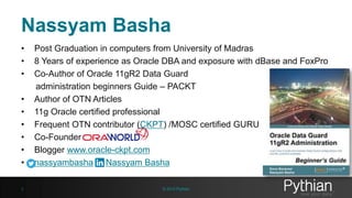 Oracle12c data guard farsync and whats new - Nassyam Basha | PDF | Databases | Computer Software ...
