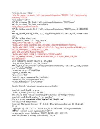 Oracle 12c far sync standby instance | DOCX | Databases | Computer Software and Applications