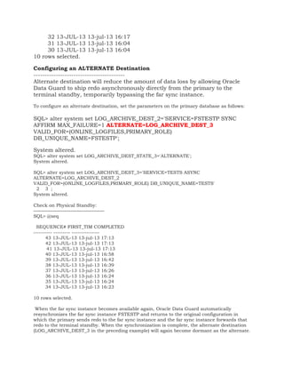 Oracle 12c far sync standby instance | DOCX