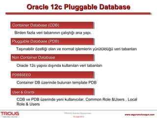 Oracle12c Pluggable Database Hands On - TROUG 2014 | PPT