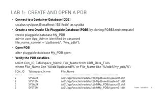 Oracle 12c PDB insights | PDF