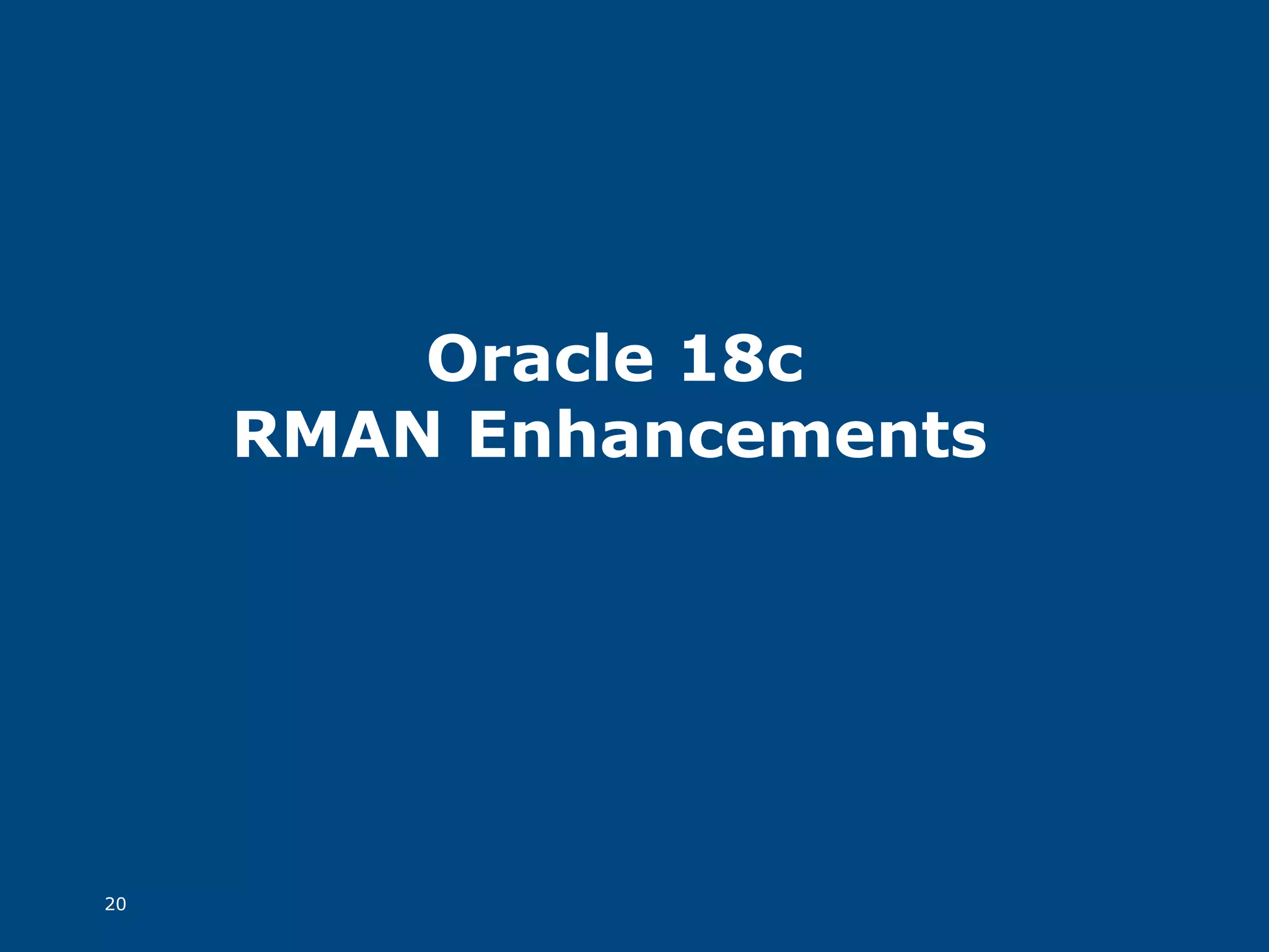 Oracle 18c new | PPT