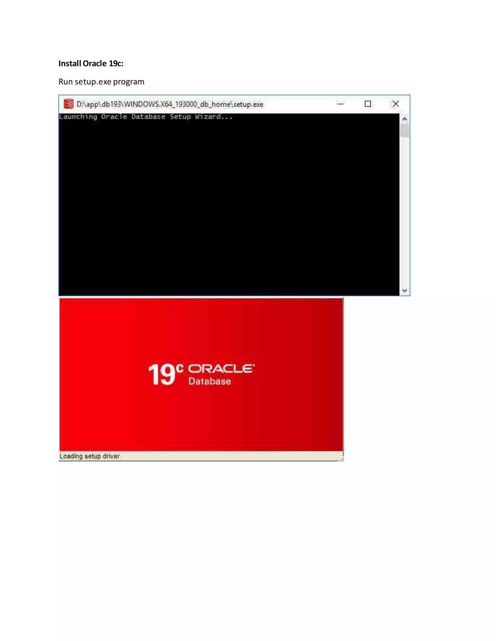 Oracle Database 19c (19.3) Installation on Windows (Step-by-Step) | DOCX