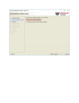 Oracle Database 19c (19.3) Installation on Windows (Step-by-Step) | DOCX