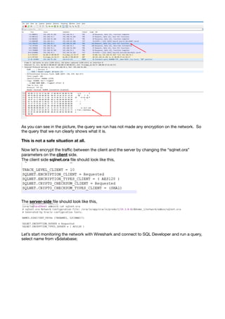 Oracle 19c Network Security & Sniffing Test Scenario | PDF | Computer ...