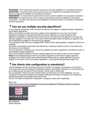Oracle 19c Network Security & Sniffing Test Scenario | PDF | Computer ...