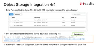 Oracle 21c: New Features and Enhancements of Data Pump & TTS | PDF