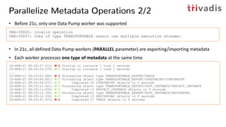 Oracle 21c: New Features and Enhancements of Data Pump & TTS | PDF