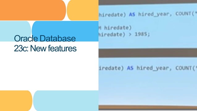 oracle 23c new features for developer and dba | PPTX | Databases | Computer Software and ...
