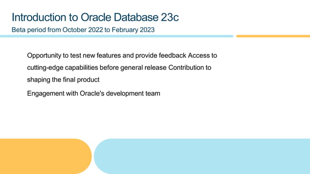 oracle 23c new features for developer and dba | PPTX | Databases | Computer Software and ...