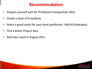 Oracle academy | PPTX