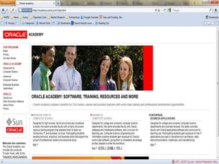 Oracle academy | PPTX