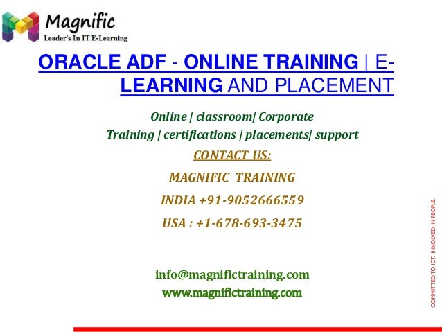 Oracle Adf Online Training E Learning And Placement