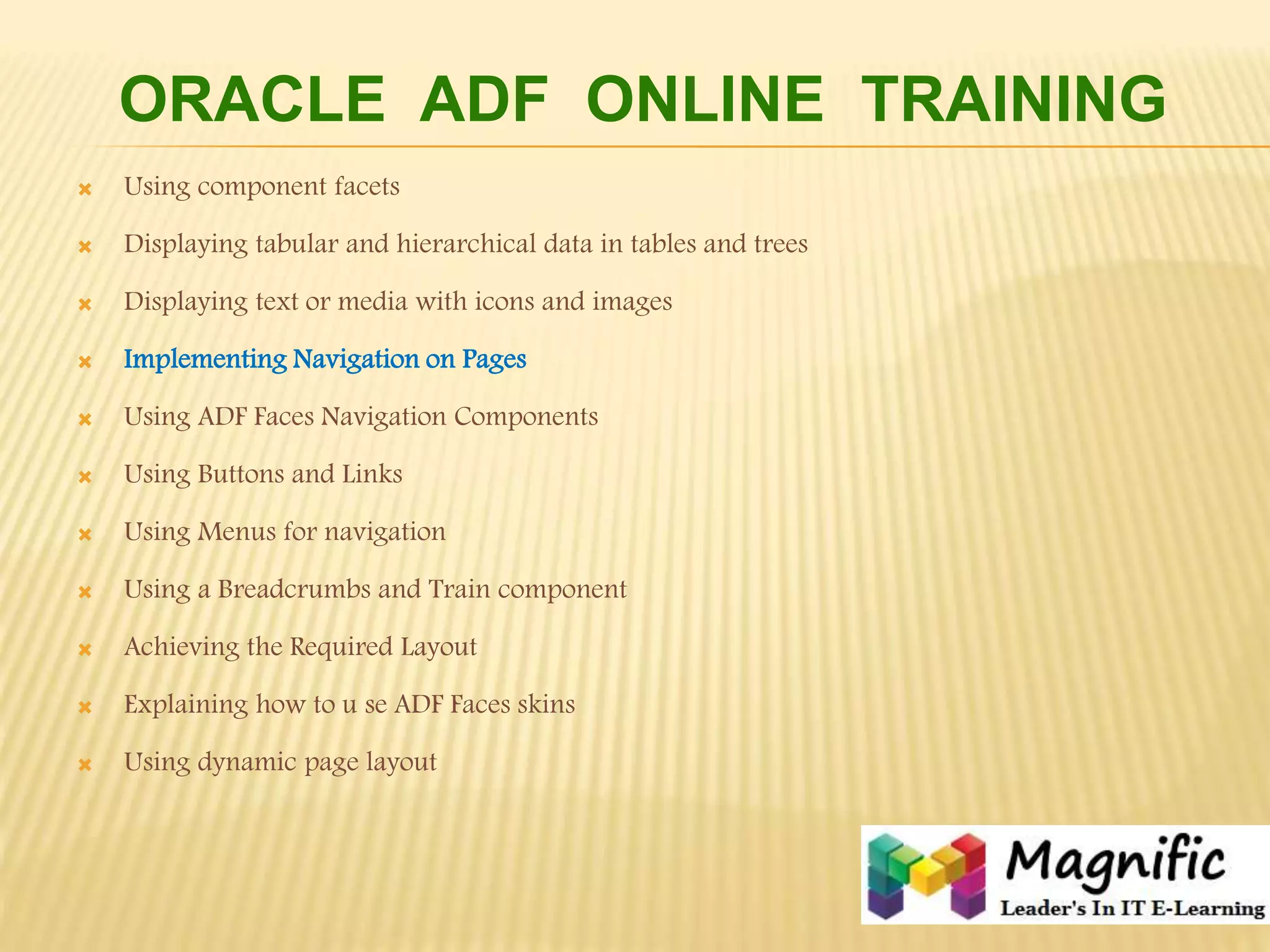 Oracle adf online training | PPTX